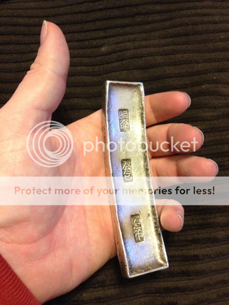 Some Sort Of Japanese Silver Bar, Please Help, Looks Old. - Coin ...