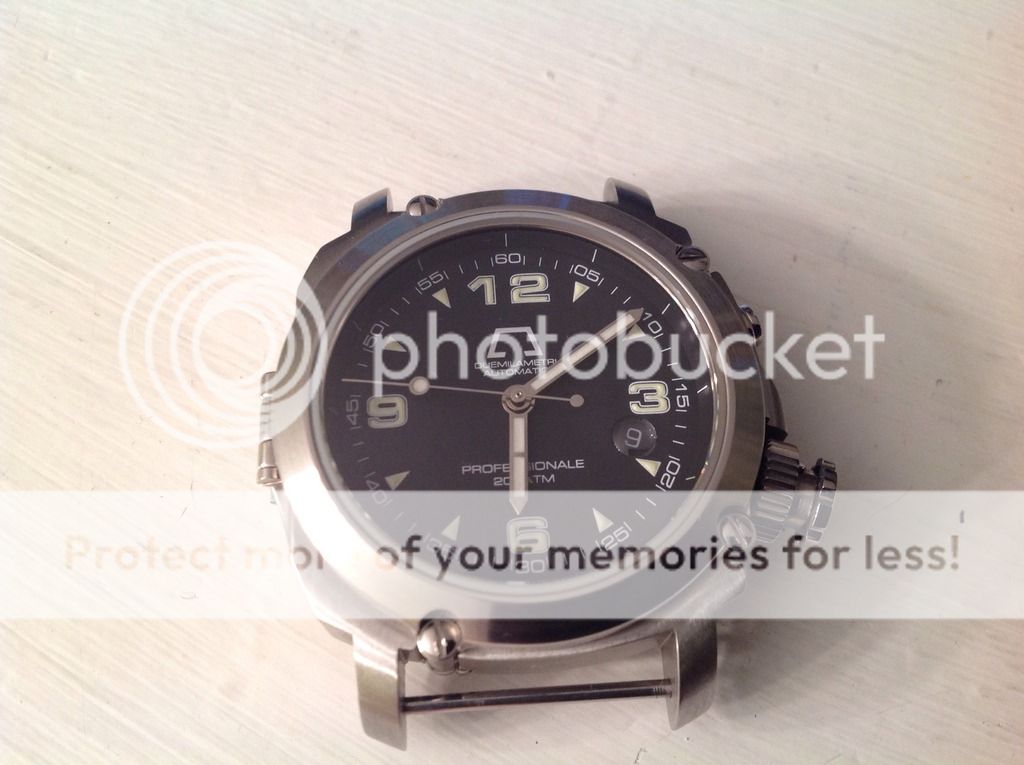 Anonimo Professionale 6000 box and paperwork on OEM rubber strap ...