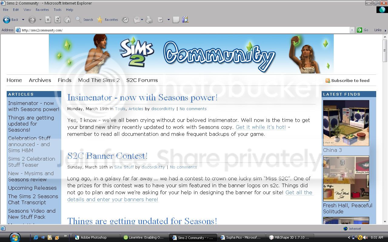 Mod The Sims - The Official S2C Banner Contest - WINNERS ANNOUNCED!!!