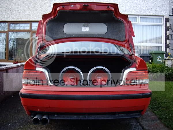 E36 rear deck sub largest? Custom build.