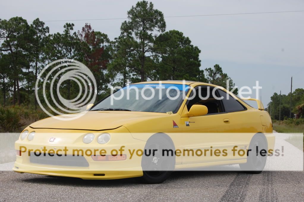 RIGHT HAND DRIVE YELLOW 99 INTEGRA GSR (with poormans type-R LS-V ...