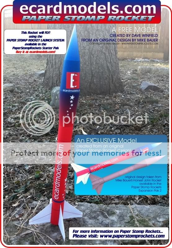 Paper Stomp Rocket Kits from Mike Bauer - PaperModelers.com