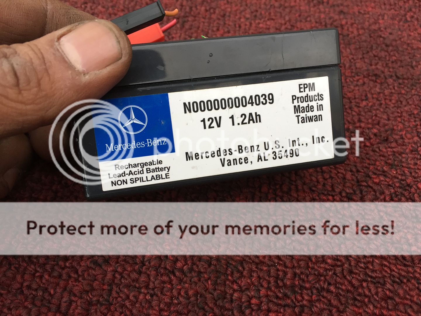 68K! MERCEDES A164 ML63 AMG RECHARGABLE LEAD ACID BATTERY N000000004039 ...