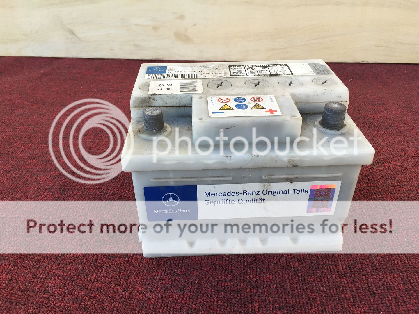 G MERCEDES R230 SL500 SL600 Secondary Backup Battery 2305410001 OEM | eBay